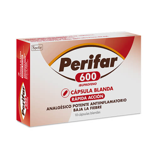 PERIFAR 600 MG 10 CÁPSULAS BLANDAS | Farmashop