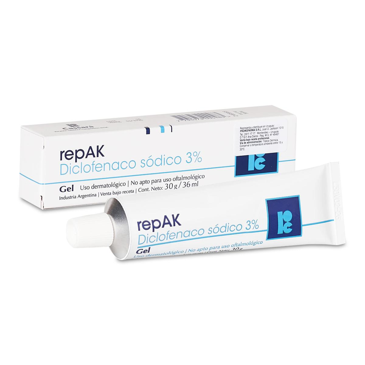 REPAK 3% GEL 30 G | Farmashop