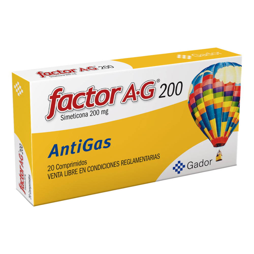 FACTOR AG 200 MG 20 COMPRIMIDOS | Farmashop