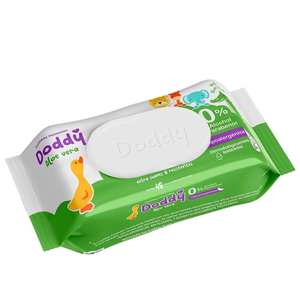 Toallitas Húmedas Doddy Aloe Vera 48 Unidades | Farmashop